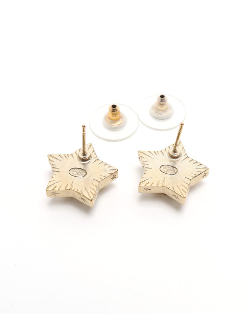 Vintage Chanel Coco Mark Star Earrings 846-29252 - A Retro Tale