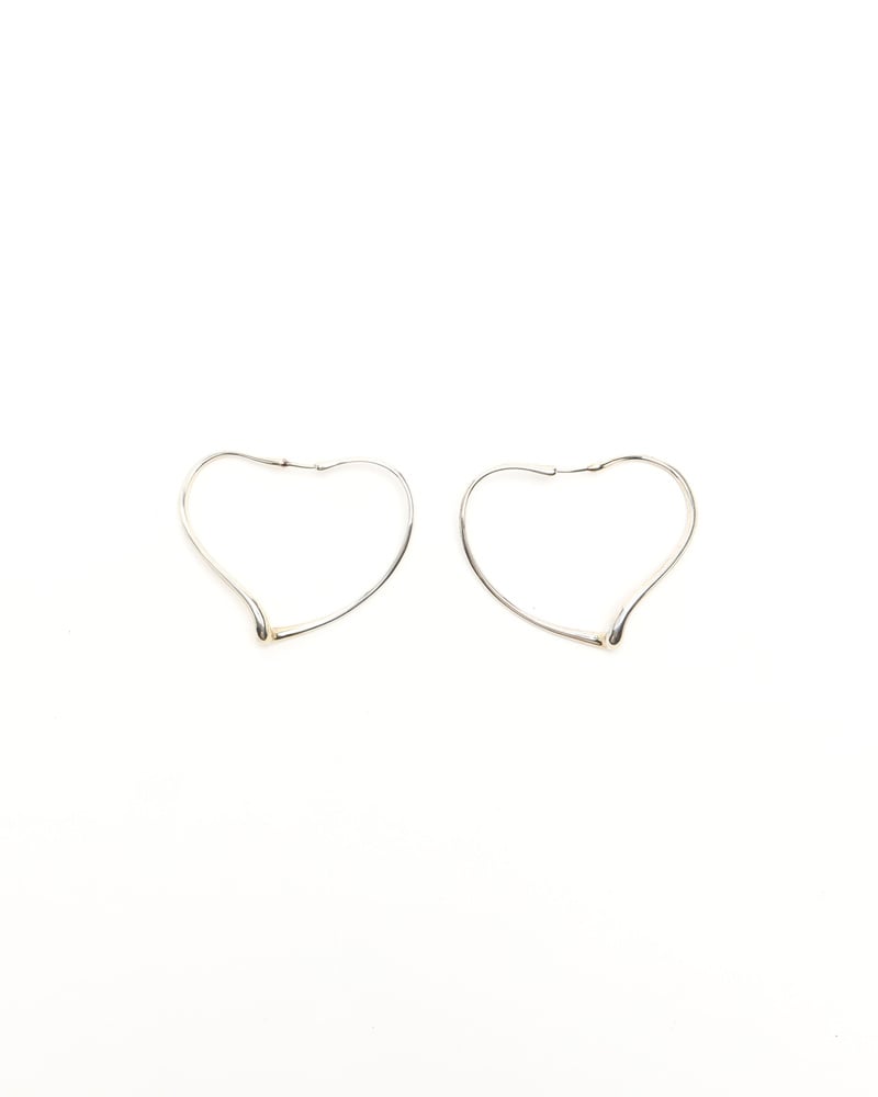 Vintage TIFFANY & CO Elsa Peretti Open Heart Creolen in Silber - A ...
