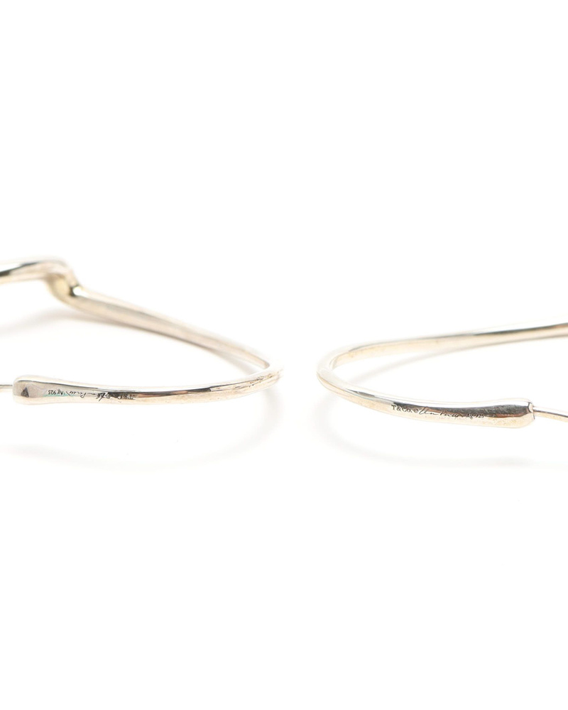Vintage TIFFANY & CO Elsa Peretti Open Heart Creolen in Silber - A ...