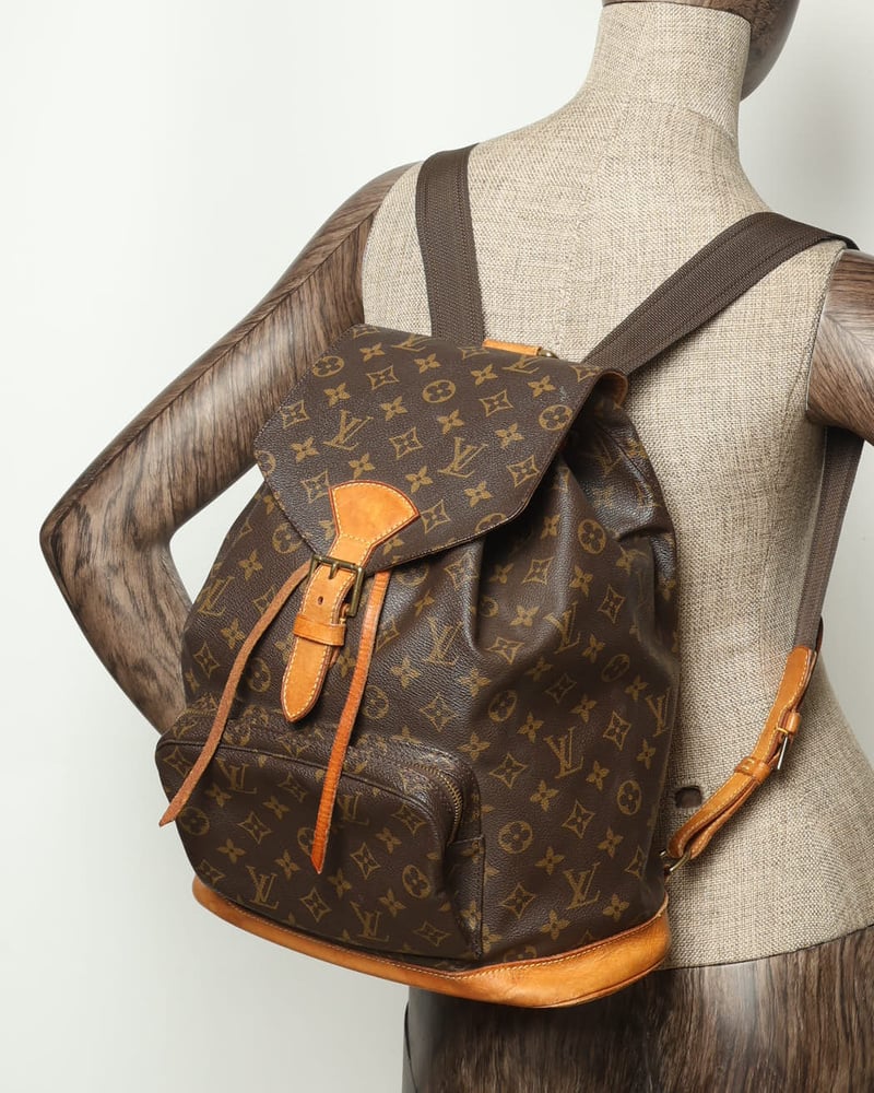 Vintage Louis Vuitton Monogram Montsouris GM Rucksack - A Retro Tale