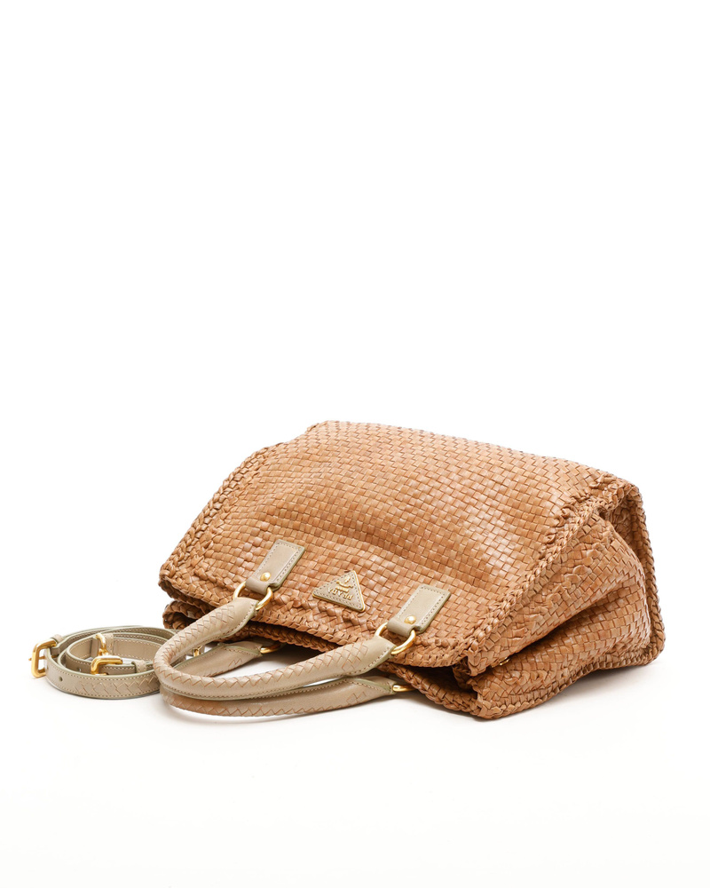 Vintage Prada Madras Tote Bag - 849-30339