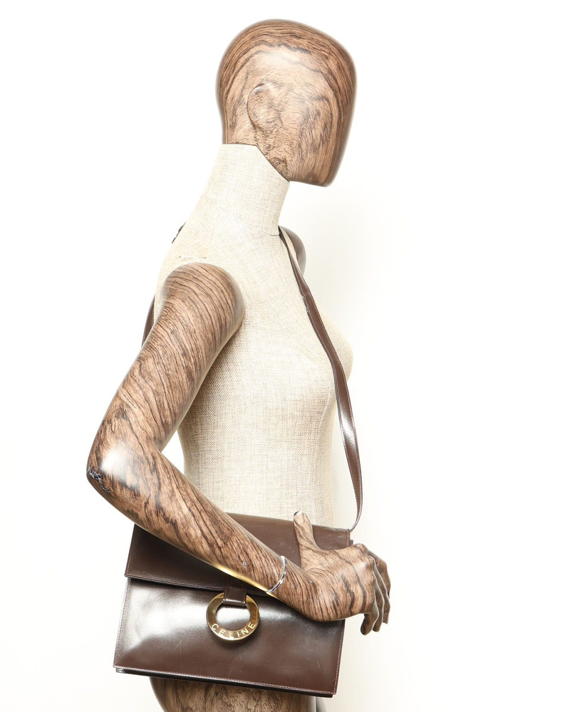 Vintage Céline Circle Logo Shoulder Bag - 849-39230