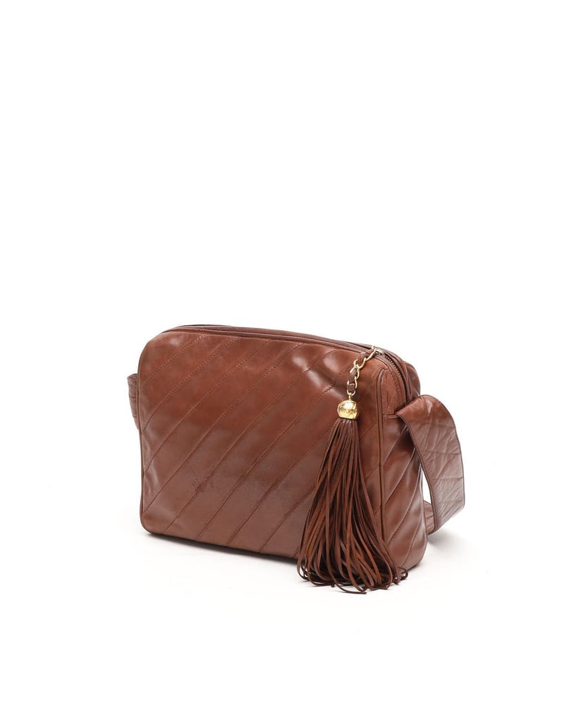 Vintage Chanel CC Camera Fringe Crossbody Bag - 2250007343633