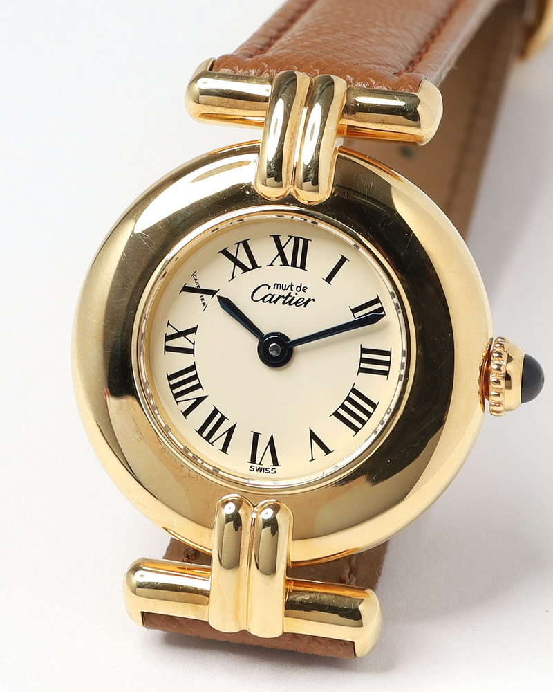 Vintage Cartier Vendome Vermeil 24mm ca 2005 Watch Ref. 590002