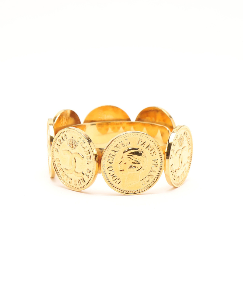 Vintage Chanel Coco Mark Cuff Bracelet - 851-34746