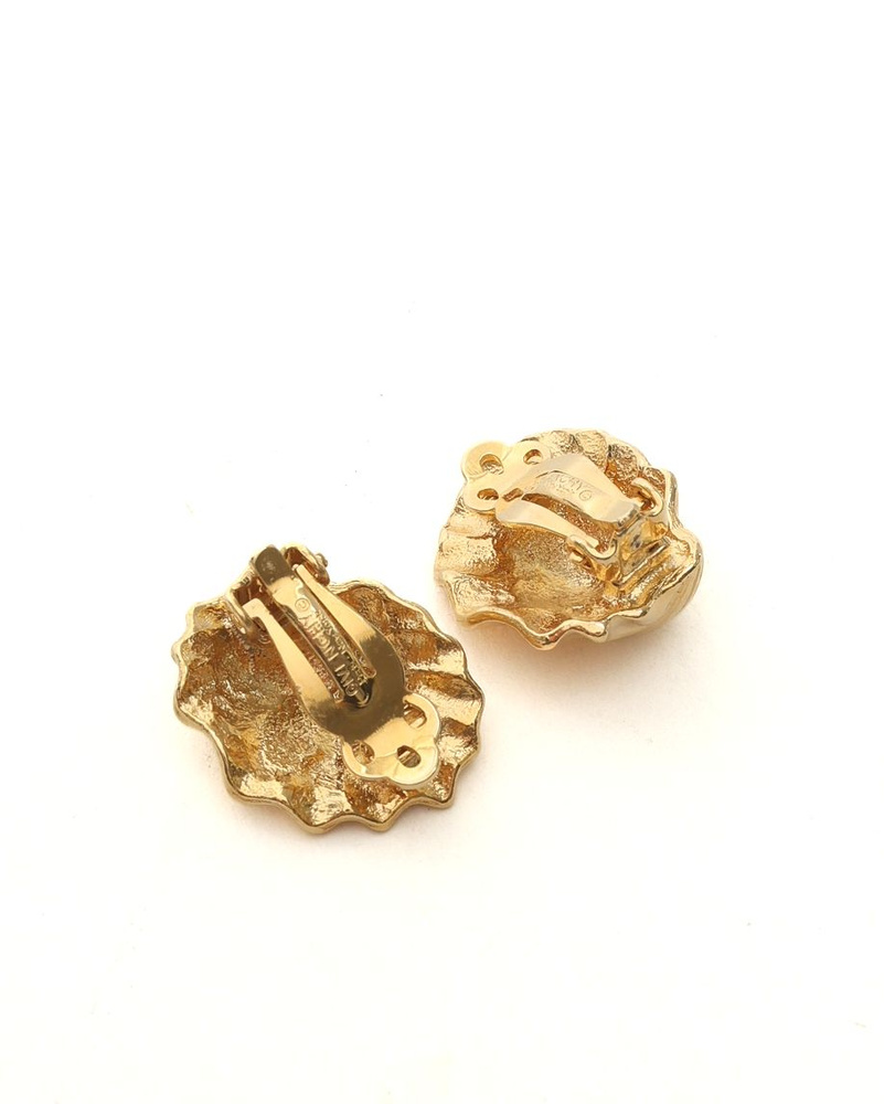 Vintage Givenchy Shell Clip-on Earrings - 2260000475361