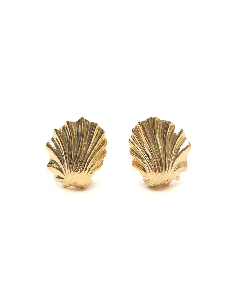 Vintage Givenchy Shell Clip-on Earrings - 2260000475361
