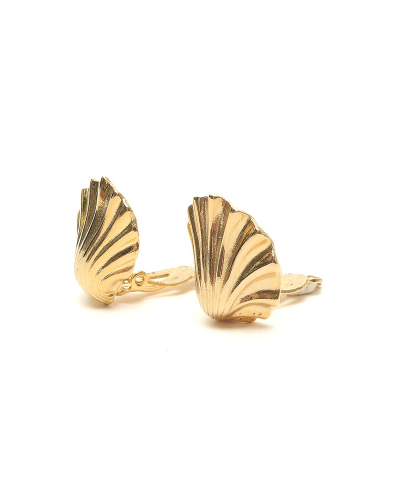Vintage Givenchy Shell Clip-on Earrings - 2260000475361