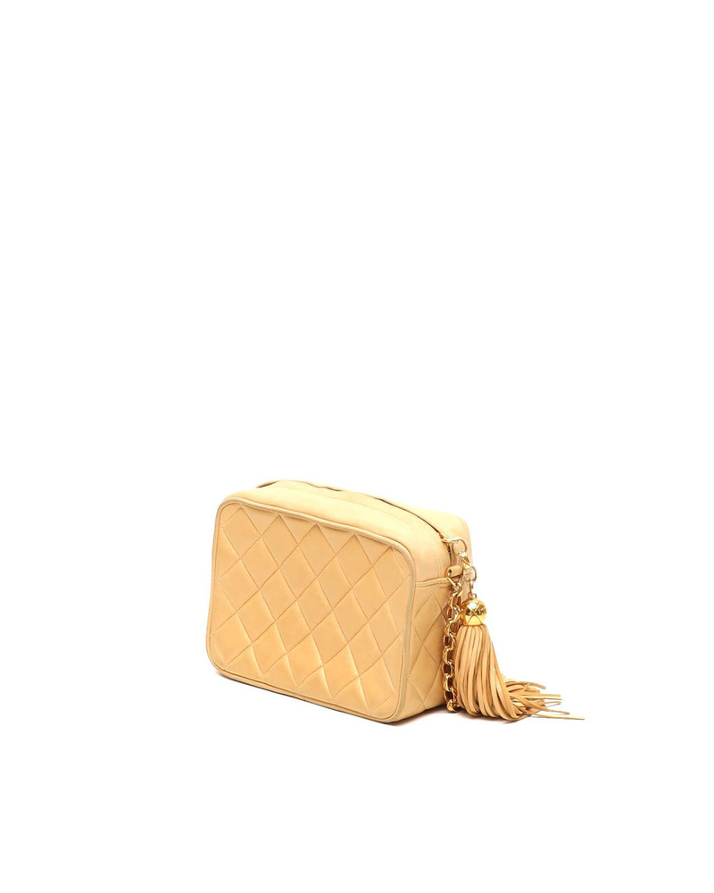 Vintage Chanel CC Quilted Tassel Camera Bag - 857-29293