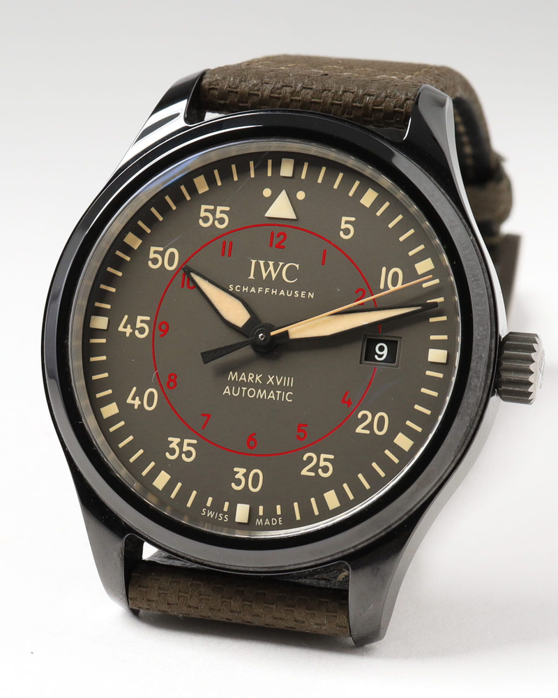 Vintage IWC Pilot Mark XVIII Top Gun Miramar 41mm Watch - A Retro Tale