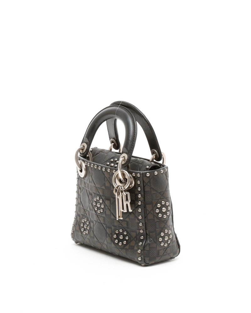 Vintage Christian Dior Mini Stud Lady Dior Bag - A Retro Tale - 838-19489