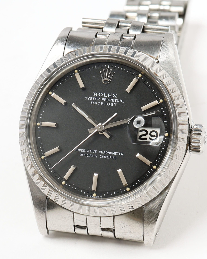 Vintage Rolex Datejust 36mm Ref 1603 Matte Black Dial - A Retro Tale ...