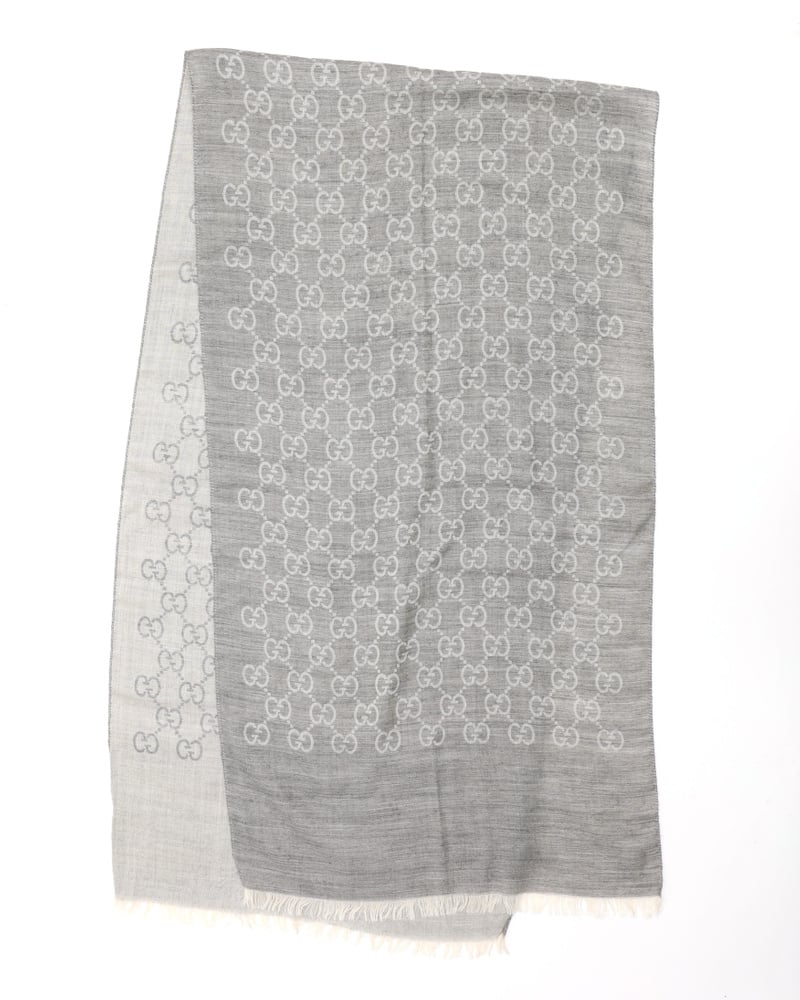 Vintage Gucci GG Wool Shawl - K251112318516