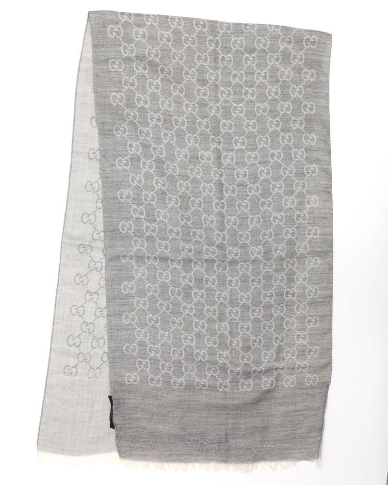 Vintage Gucci GG Wool Shawl - K251112318516