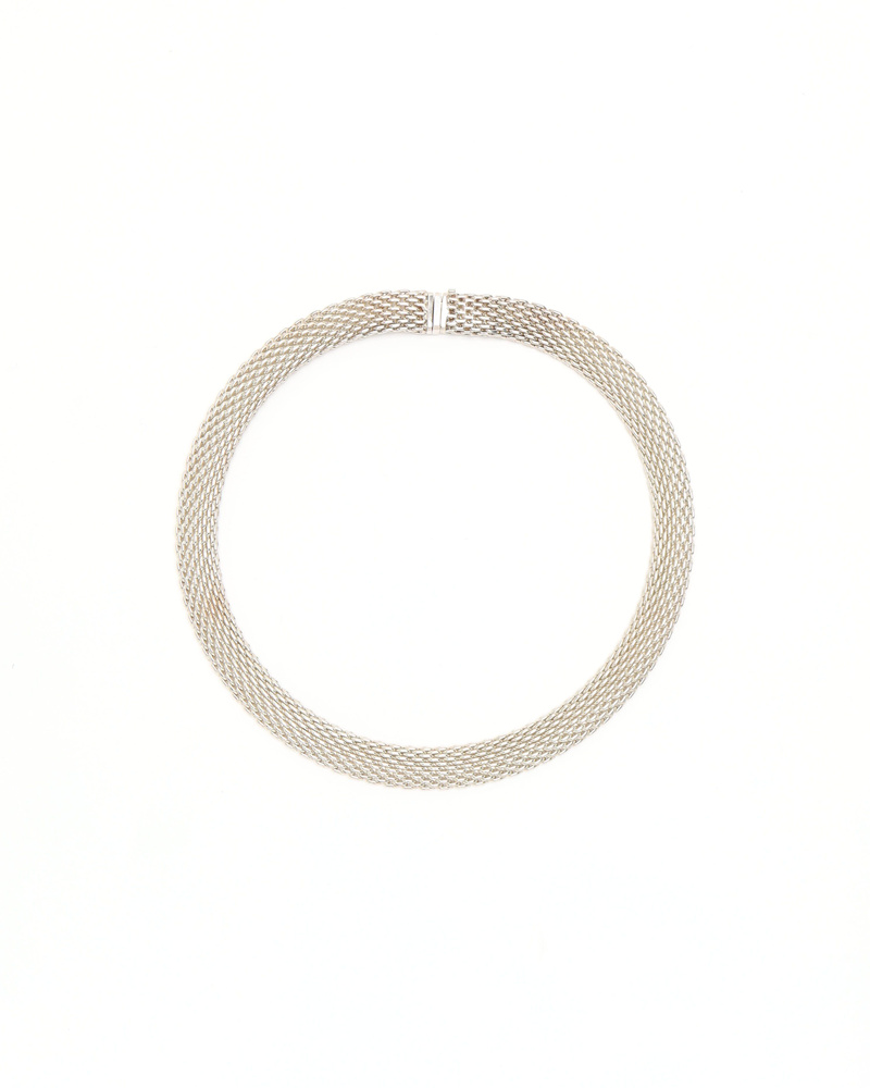 Vintage Tiffany & Co Somerset Silver Necklace - WZ582211