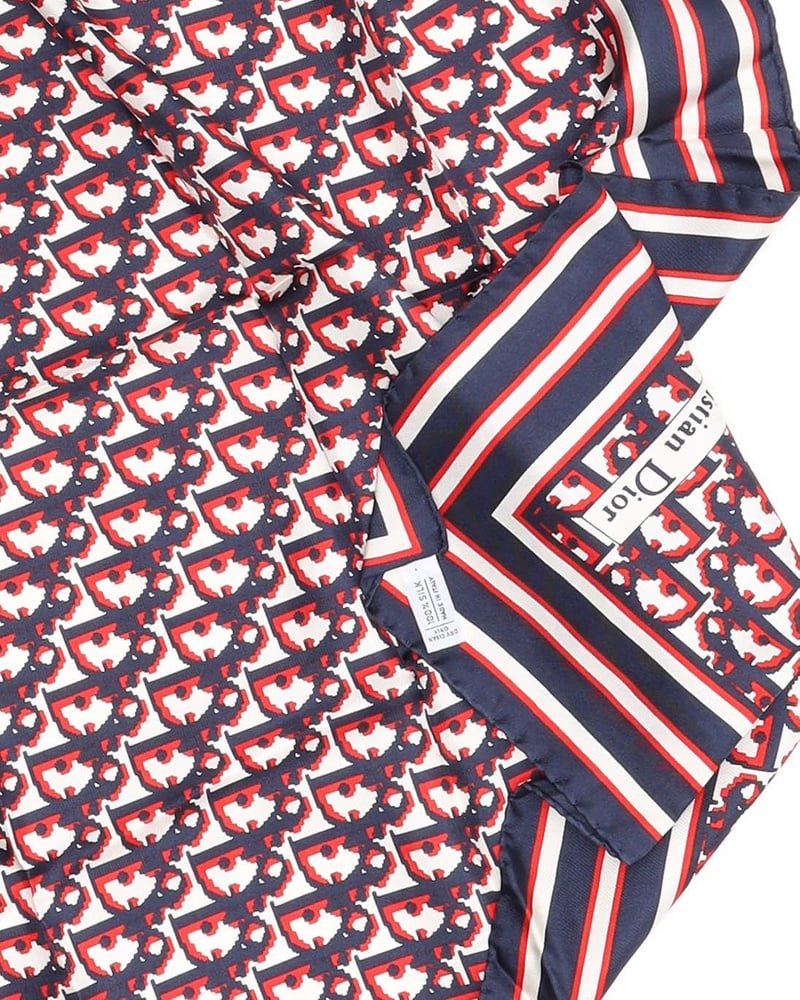 Vintage Christian Dior 70 Trotter Silk Scarf - 845-28720