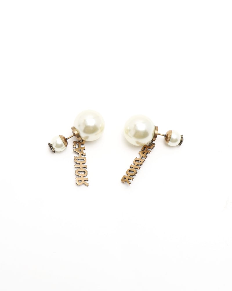 Vintage Christian Dior J'Adior Pearl Tribales Earrings - 846-31126