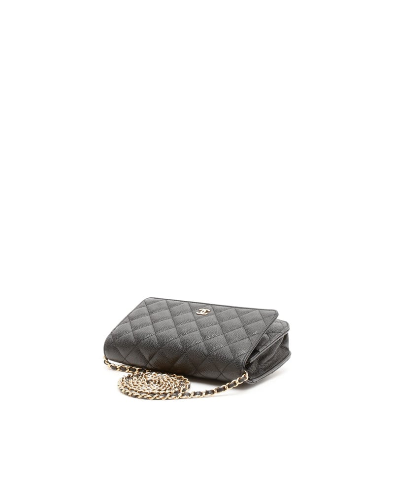 Vintage Chanel Caviar Wallet On Chain Bag - 2250006692275