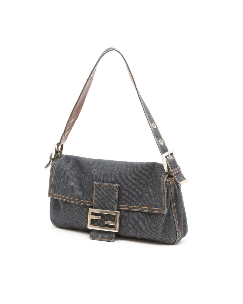 Vintage Fendi Denim Baguette Bag - WZ599208