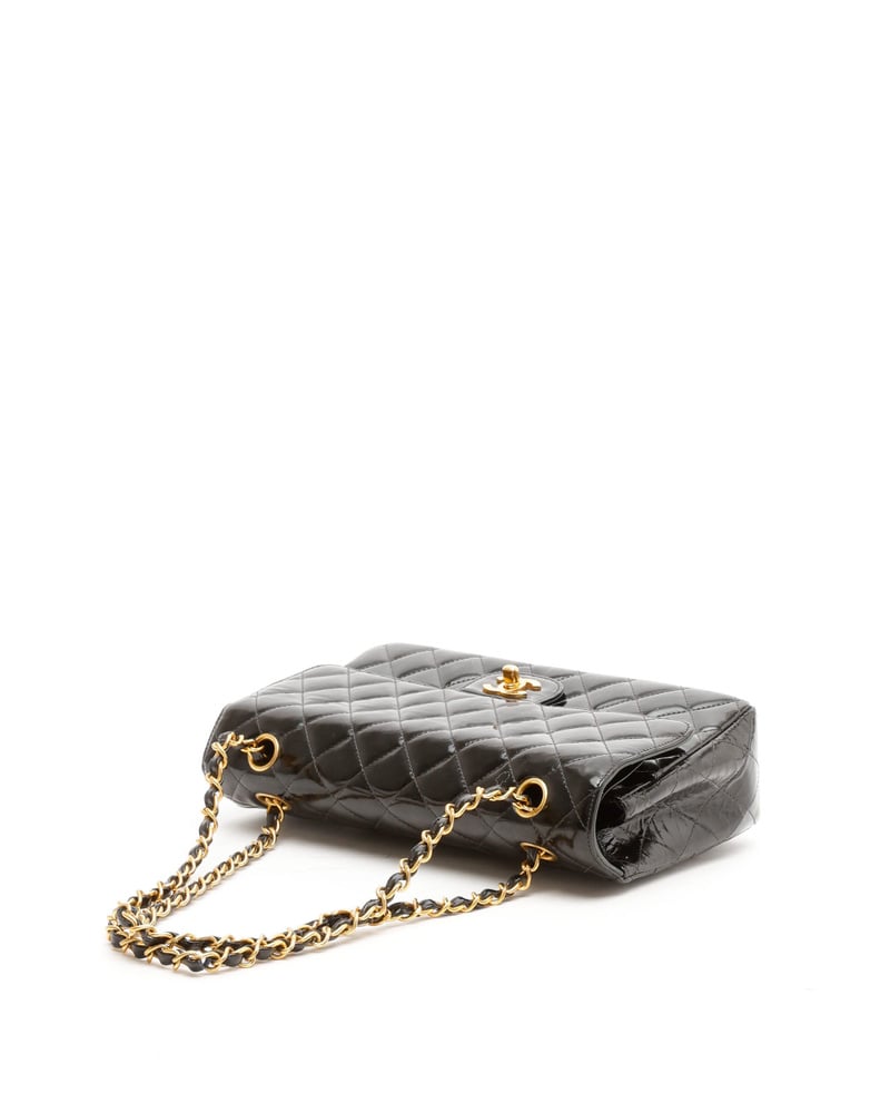 Vintage Chanel Classic Medium Patent Double Flap Bag - WZ604186