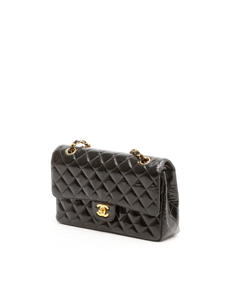 Vintage Chanel Classic Medium Patent Double Flap Bag - WZ604186