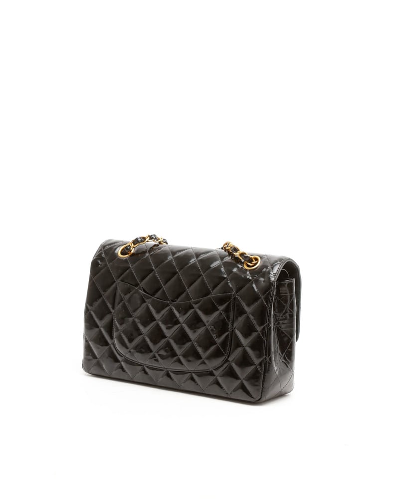 Vintage Chanel Classic Medium Patent Double Flap Bag - WZ604186