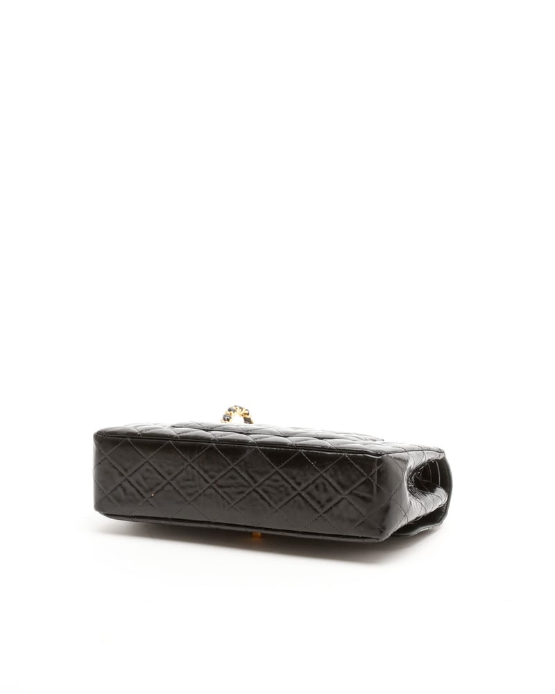 Vintage Chanel Classic Medium Patent Double Flap Bag - WZ604186