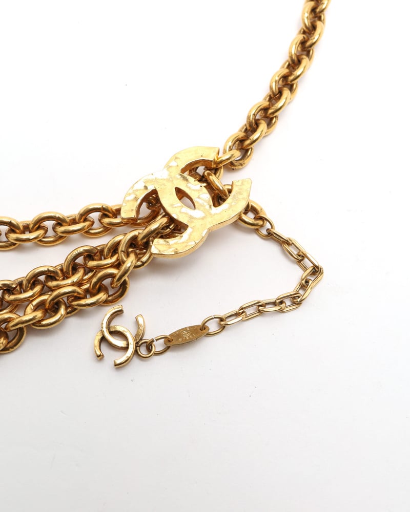 Vintage Chanel 3-Row Chain Belt - 847-33237