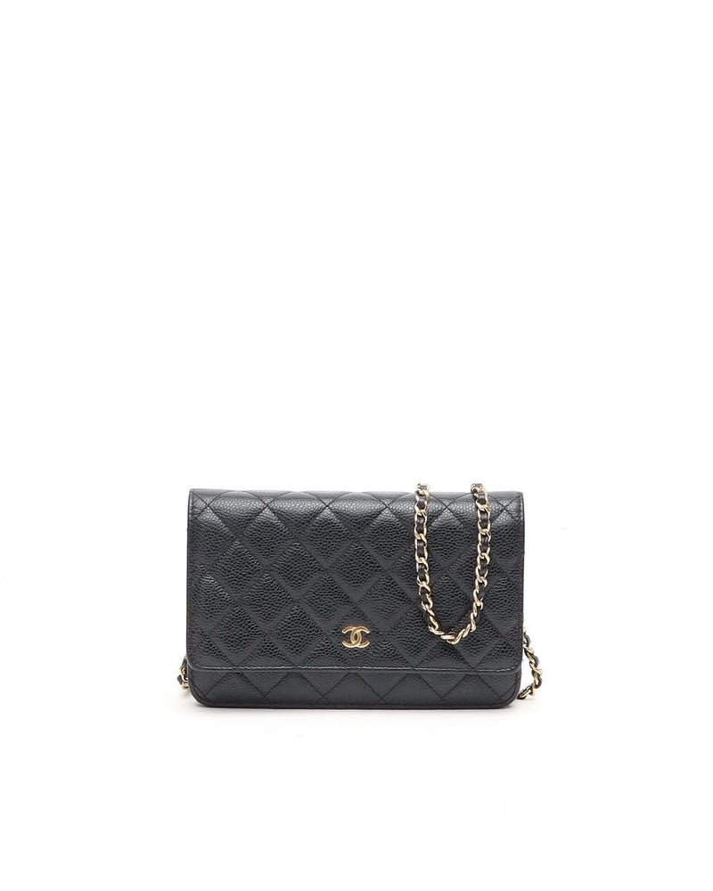 Vintage Chanel Caviar Wallet On Chain Bag - 848-44635