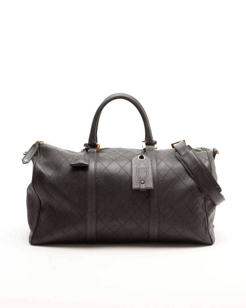 Vintage Chanel Diamond Stitch Quilted Duffle Bag - A4121099