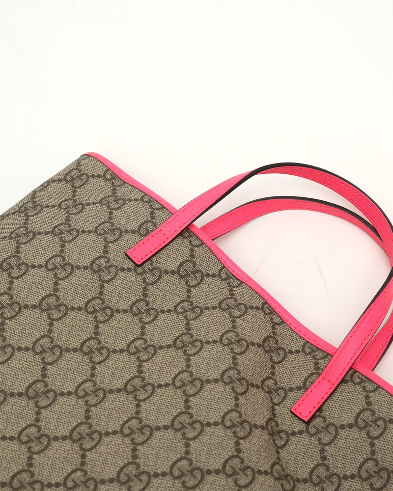 Vintage Gucci GG Supreme Kids Heart Tote Bag - K25121728118