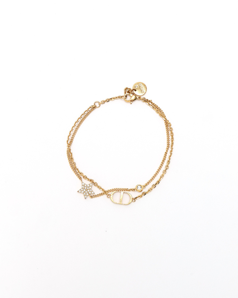 Vintage Christian Dior Petit CD Double Bracelet - 846-45371