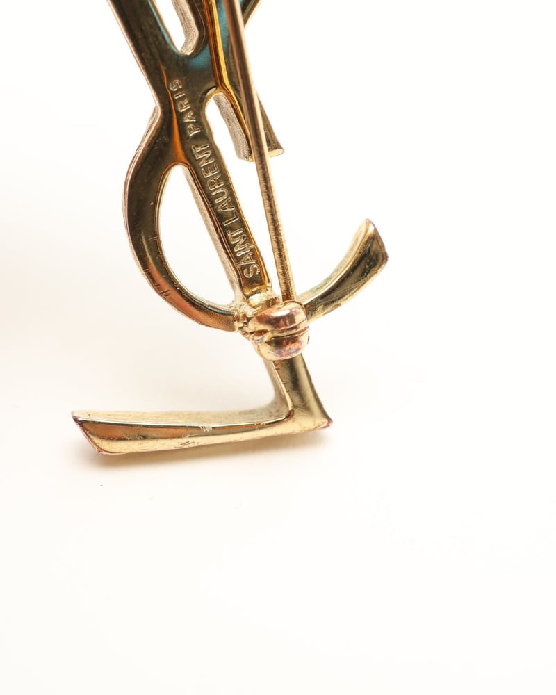 Vintage Saint Laurent YSL Opyum Logo Brooch - K260114318773