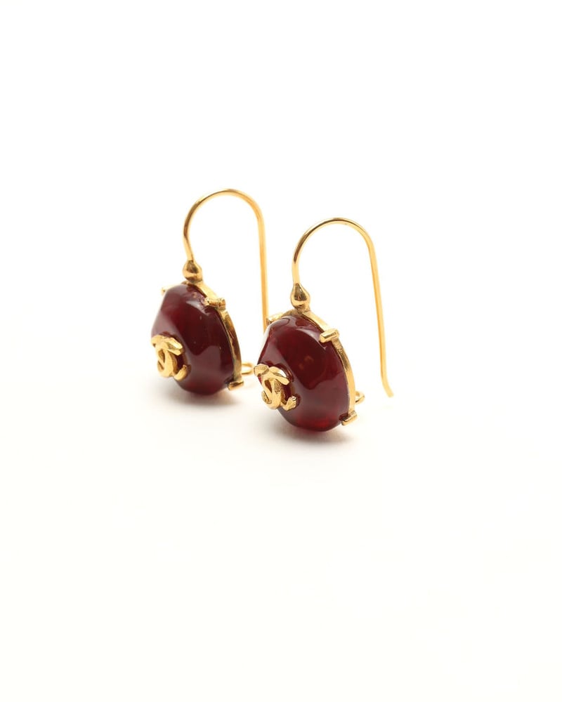 Vintage Chanel Coco Mark Hook Earrings - WZ610716