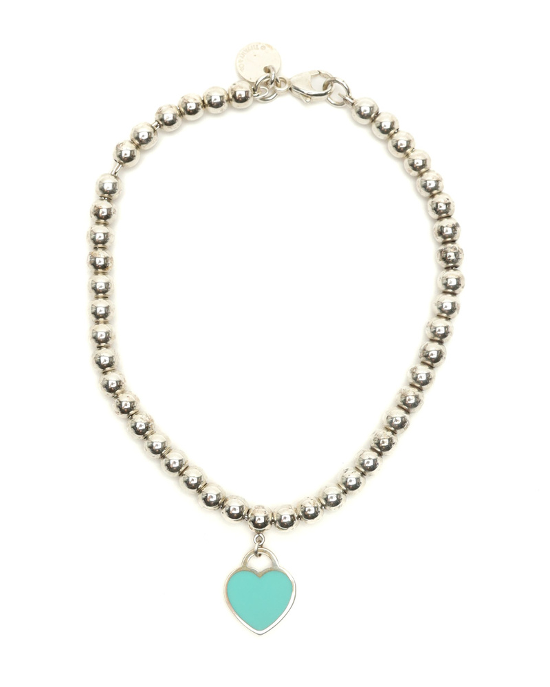 Vintage Tiffany & Co Return To Tiffany Heart Bead Silver Bracelet - 859 ...